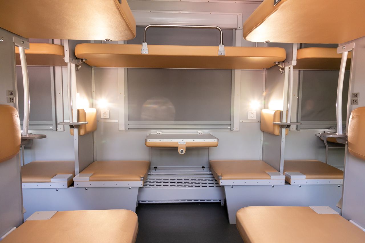 New Design of Compartment Cars by Ukrainian Railways (UZ) - Railway Supply