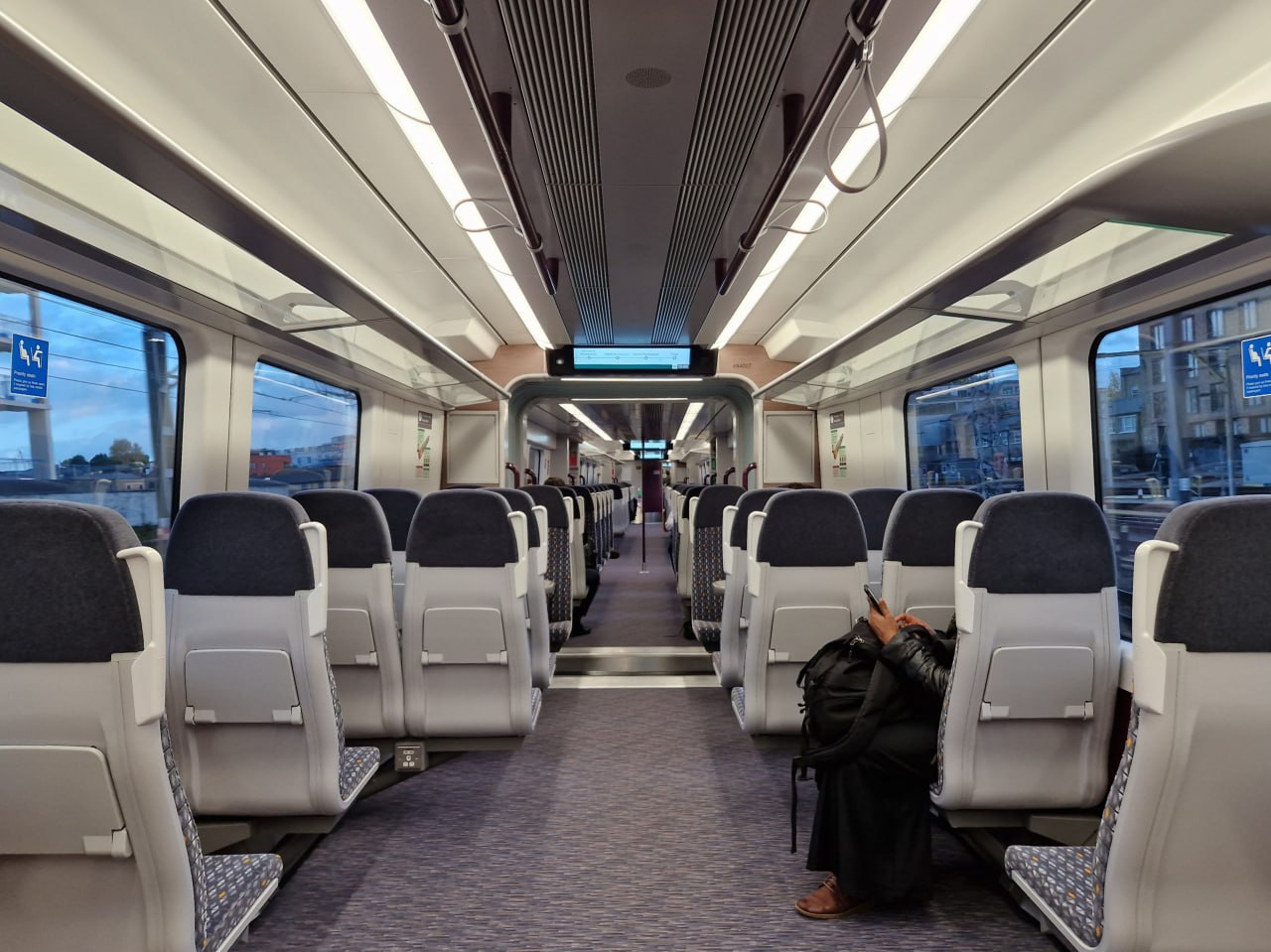 The first Aventra electric train from Alstom in the United Kingdom ...