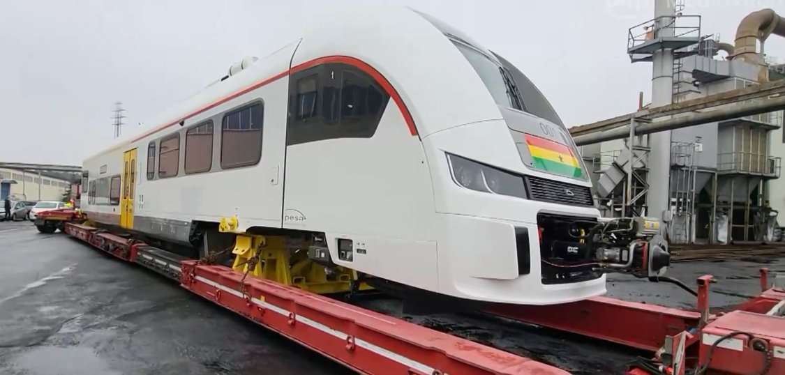 The PESA train is already en route to Ghana - Railway Supply