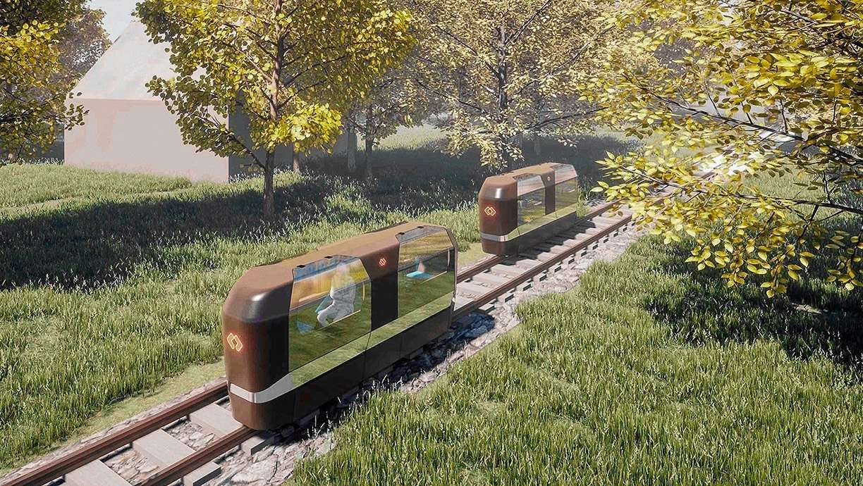 Monocab - Autonomous Railway Passenger Transport - Railway Supply