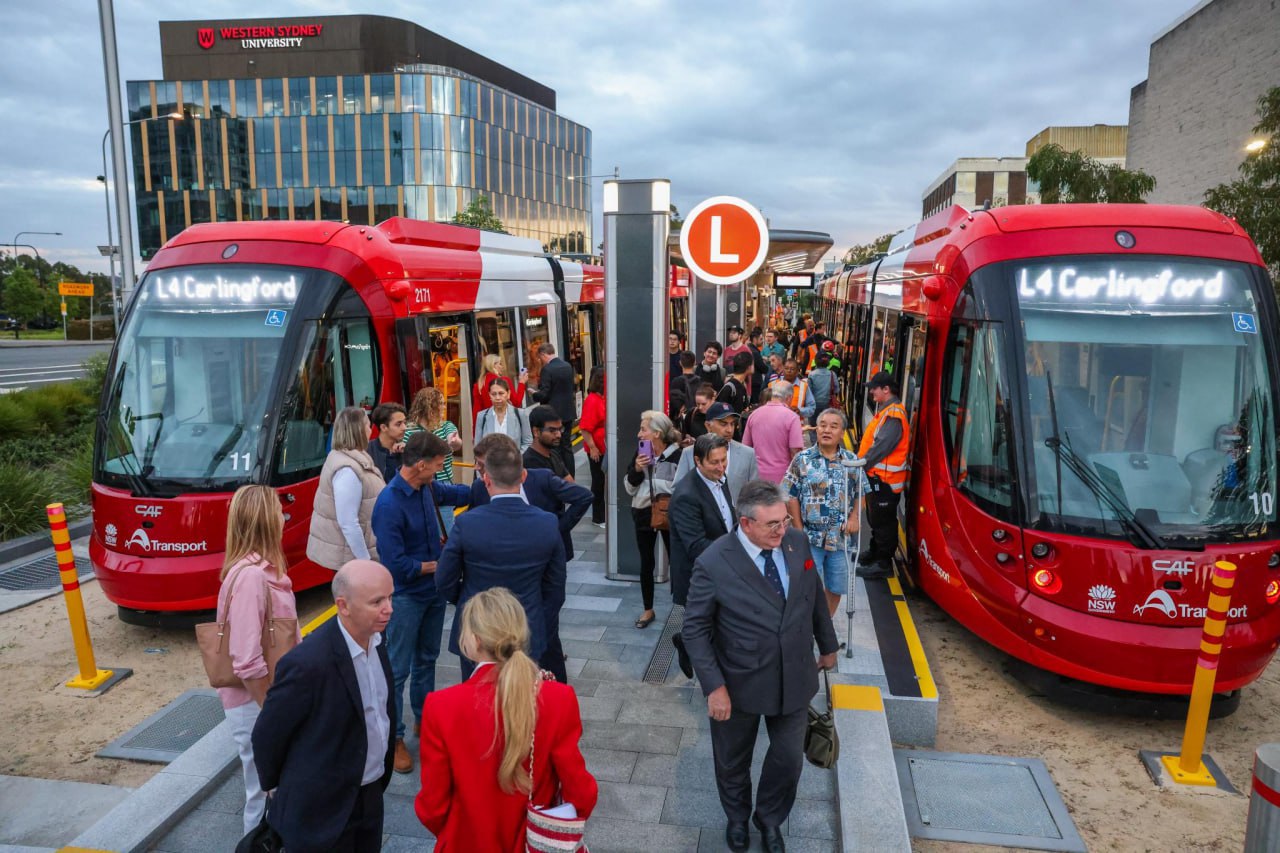 Sydney Opens Parramatta Light Rail L4 Tram Network - Railway Supply