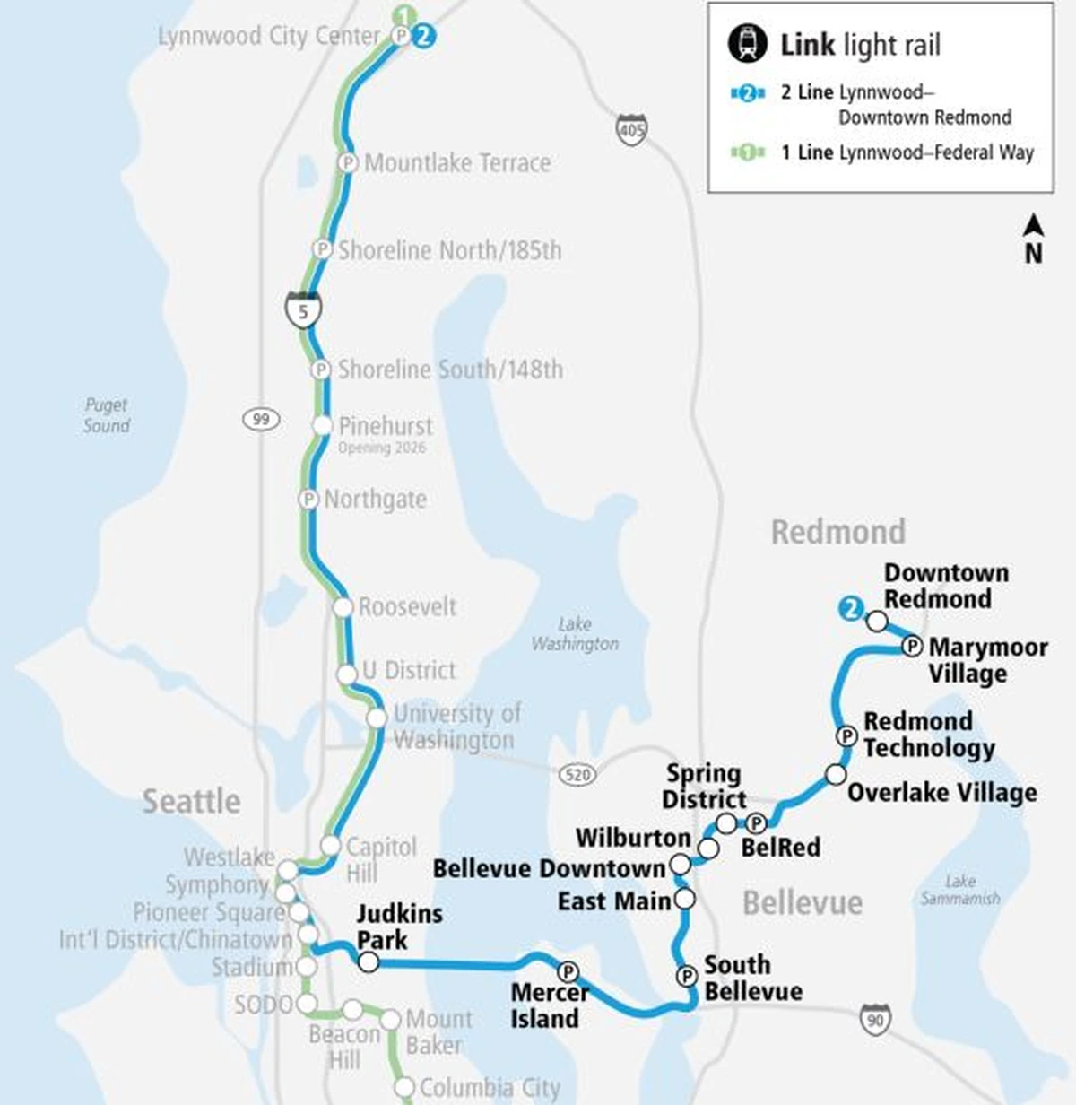 Seattle Light Rail: Crosslake Connection joins Line 1 and 2 - Railway ...